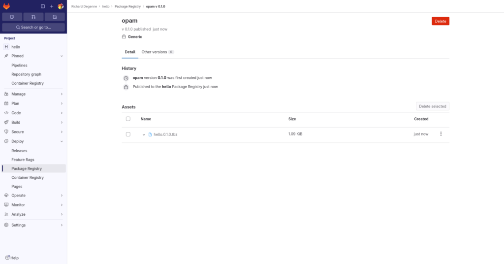 Setting up a private OPAM repository on GitLab step-by-step – Richard ...